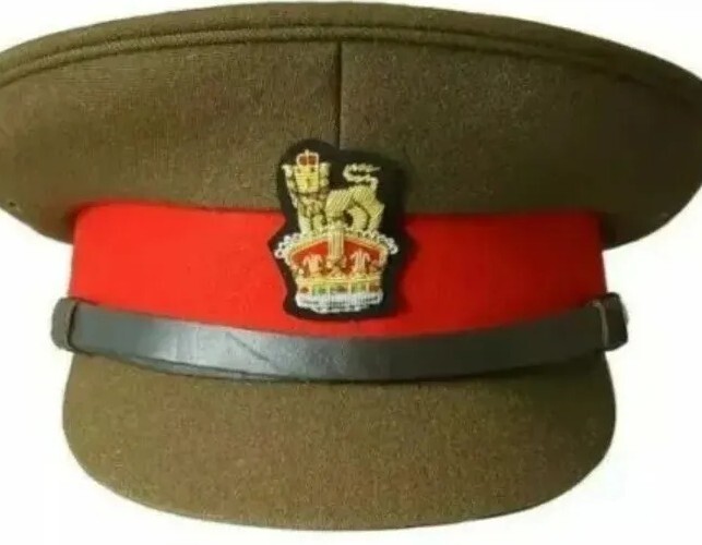 WW2 British Army General Staff Officers Peak Visor Cap Colonel and ...