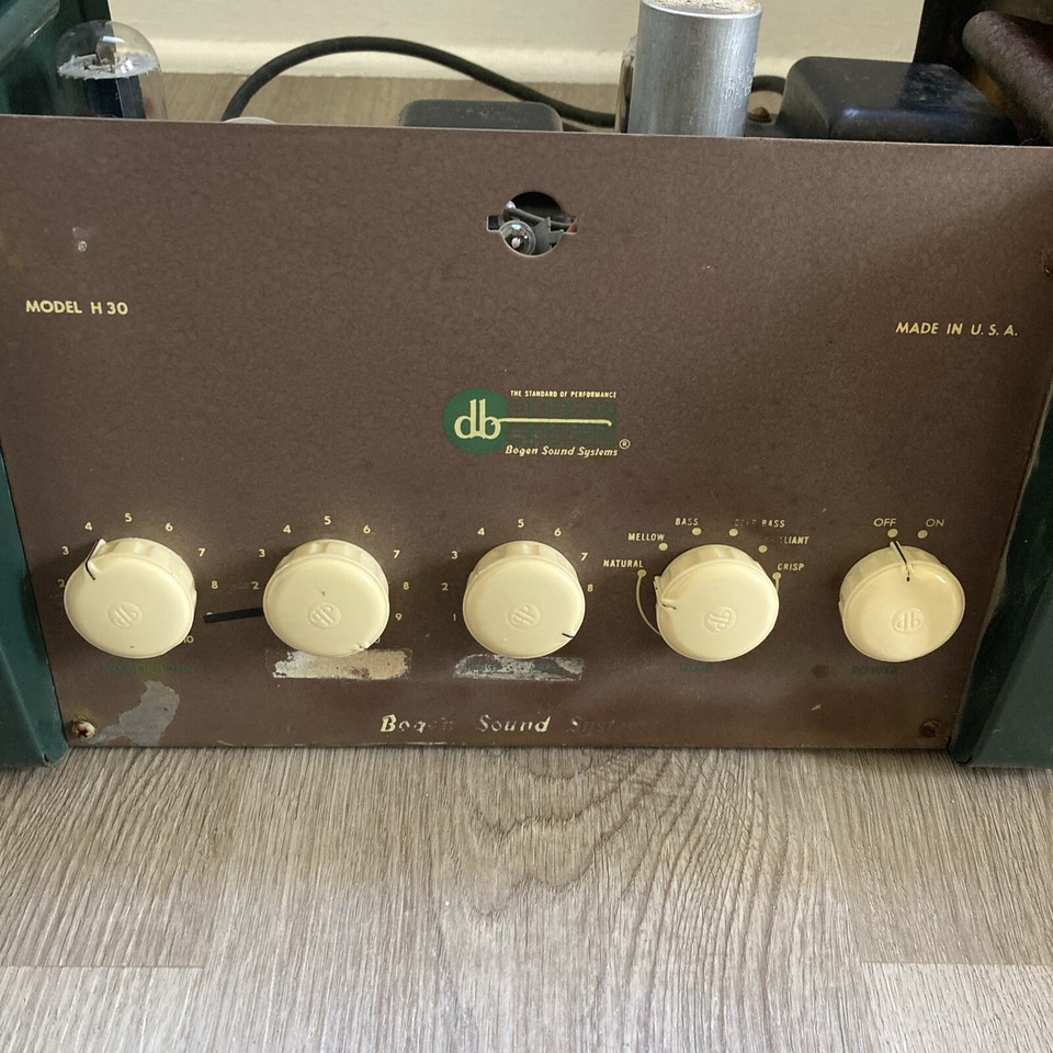 David Bogen Sound Systems H30 Tube Amp Guitar Conversion 30 Watts 1949 ...