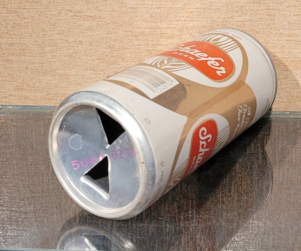 1983 LIGHT GOLD SCHAEFER STAY TAB BEER CAN STROHS 7 CITY TALL 12 Ounce ...