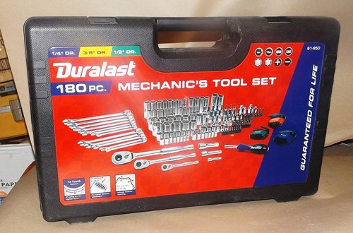 Duralast Mechanic’s Tool Set 180 pc. BrandNew! | eBay