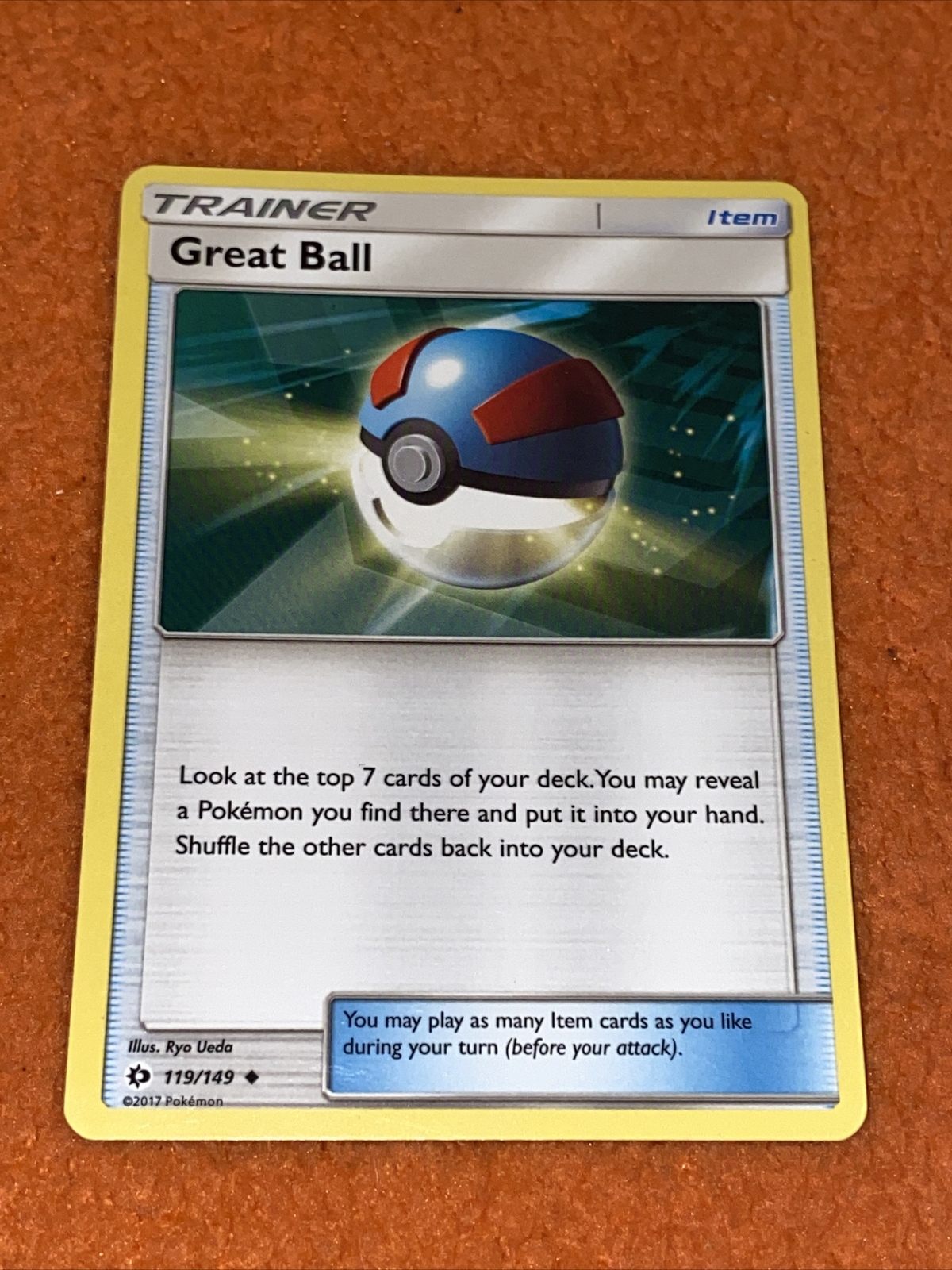 Pokemon Card Trainer Great Ball 119/149 2017 | eBay