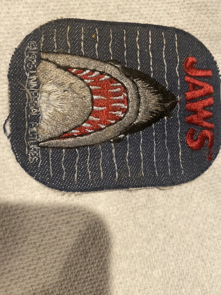 Jaws Vintage Embroidered Iron- On Patch 1975 Universal Pictures Emblem Appliqué | eBay