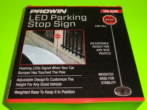LED Flashing Parking Stop Sign Garage Guide Touch Sensor Adjustable ...