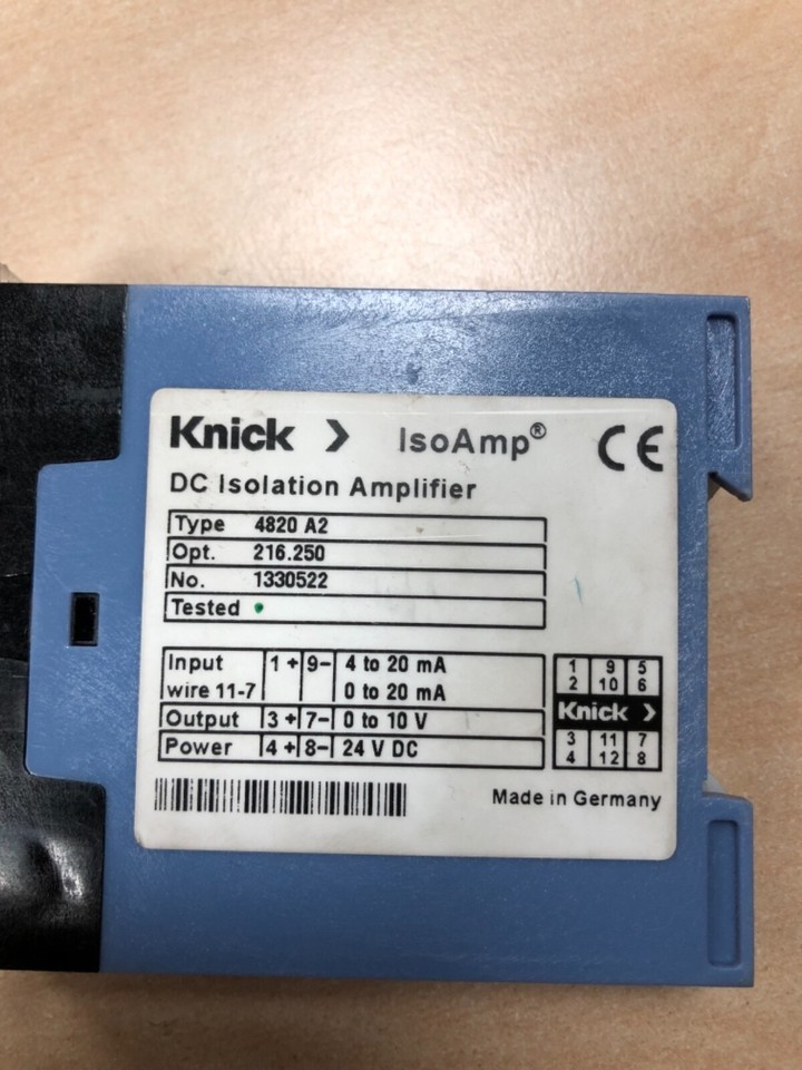 Knick,Trennverstärker,4820 A2, Iso Amp,DC Isolation Amplifier,24 VDC ...