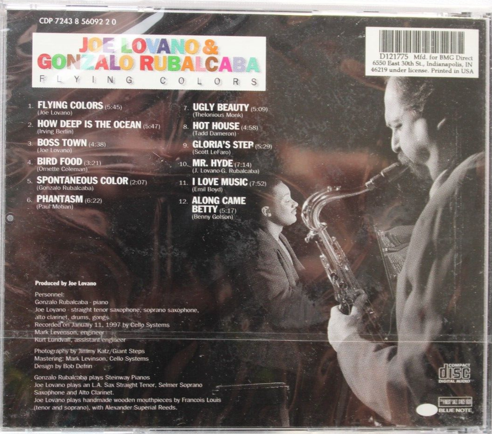 JOE LOVANO & GONZALO RUBALCABA FLYING COLORS [NEW CD] BLUE NOTE JAZZ | eBay