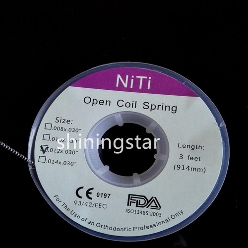 1 Roll Dental Orthodontic Niti Open Coil Spring Dia. 0.012*030 inch ...