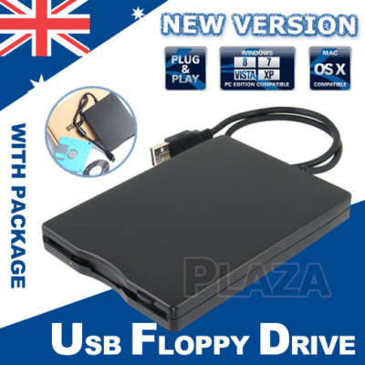 Portable USB Floppy Disk Drive for Laptop PC Win Mac 3.5" External 1 ...