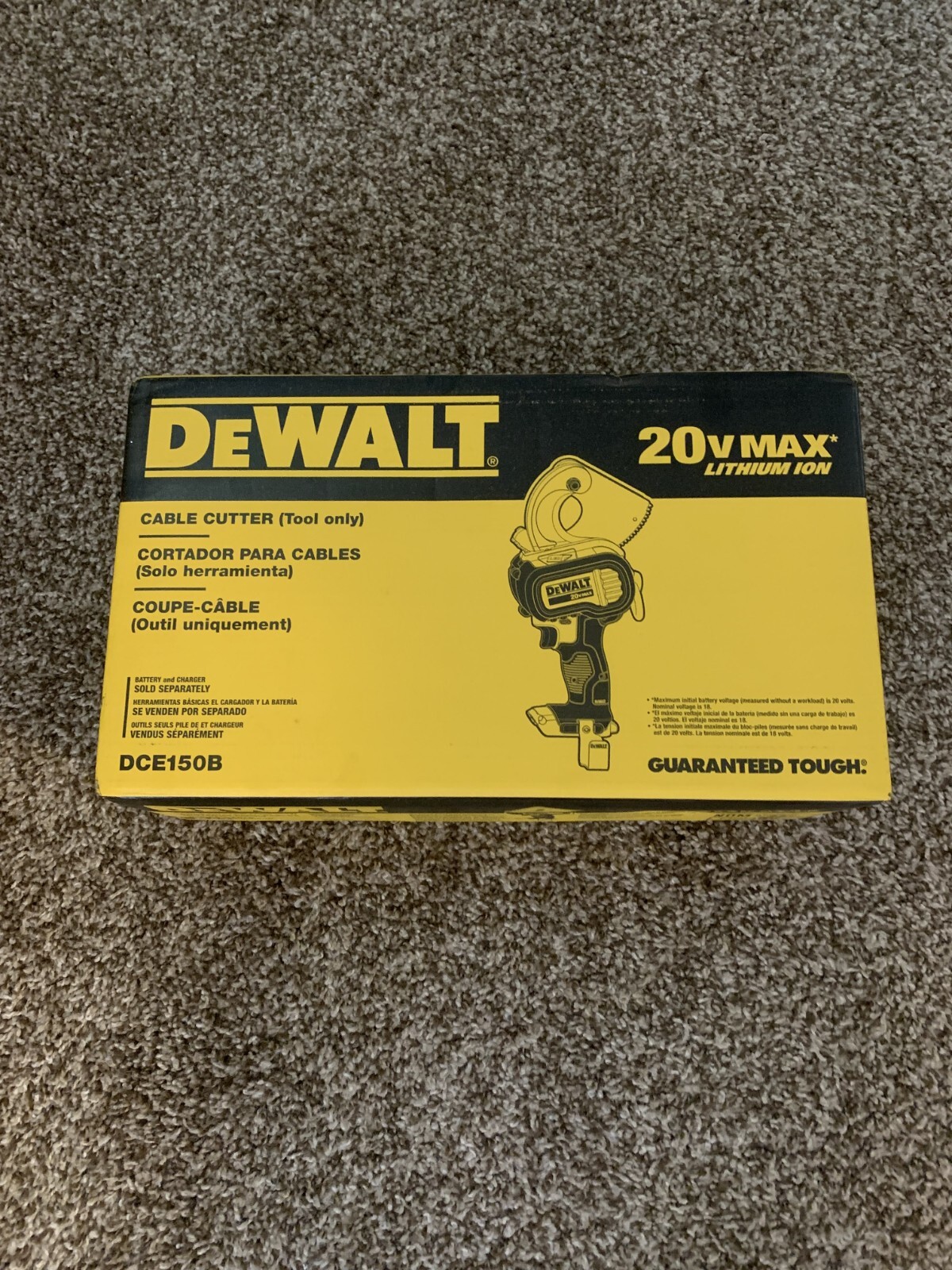 DEWALT DCE150B 20V Max Cordless Cable Cutting Tool for sale online | eBay