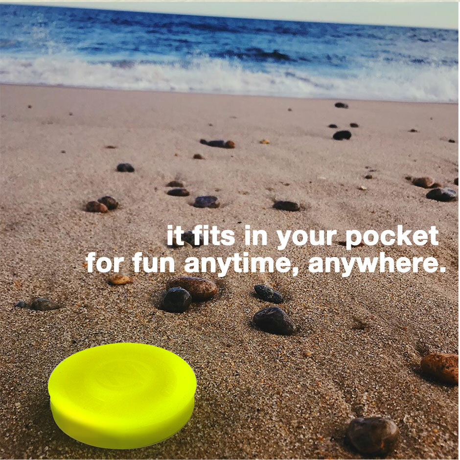 Zip Chip Frisbee Mini Pocket Flexible Spin Catching Game Flying Disc ...