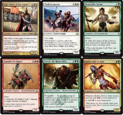 Green White Red - Tajic 60 Cards MTG Legendary Heroes Deck Magic Gathering