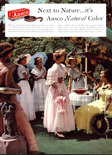 1951 DOUBLE-SIDE ANSCO COLOR FILM & ARGUS C-4 SWIMSUIT WOMAN VINTAGE ...