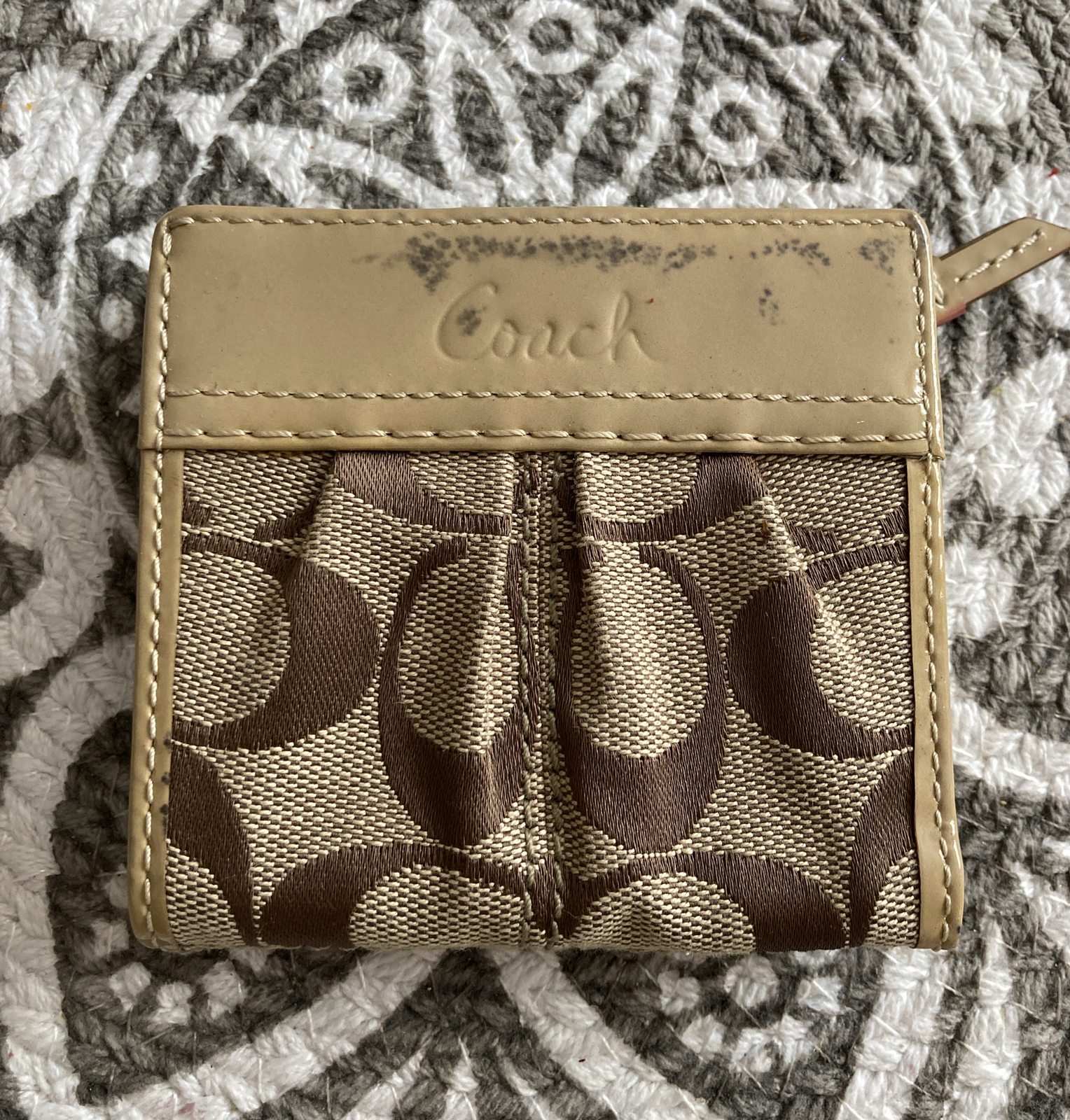 Coach Wallet Small Light Brown Logo - Gem