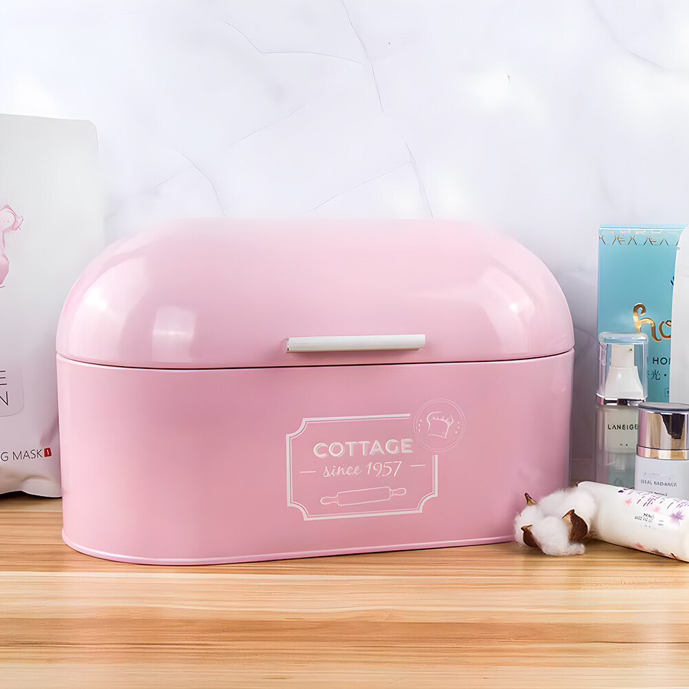Multi-purpose Extra Large Metal Bread Bin Storage Loaf Kitchen Counter ...