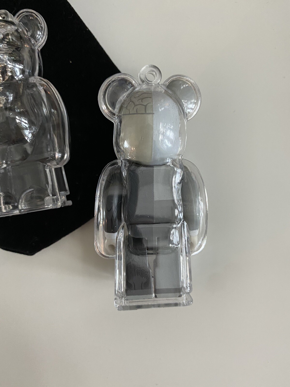 Bearbrick Key Chain 100% Case Display Plastic Box Protection Dustproof ...