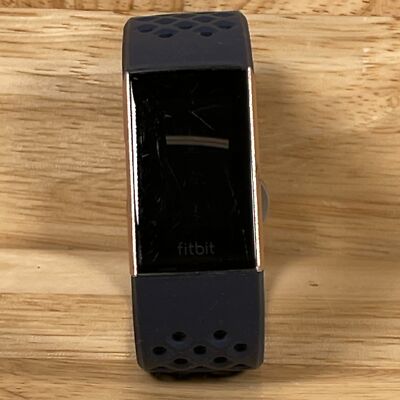 Fitbit Charge Blue Heart Rate Monitor Health & Fitness Activity Tracker ...