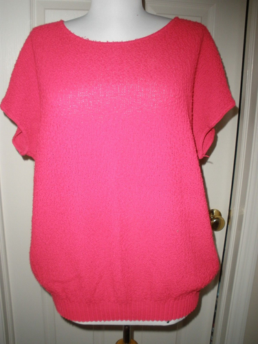 Vintage Kate Collins Woman's Petite Large Hot Pink Sleeveless Sweater ...