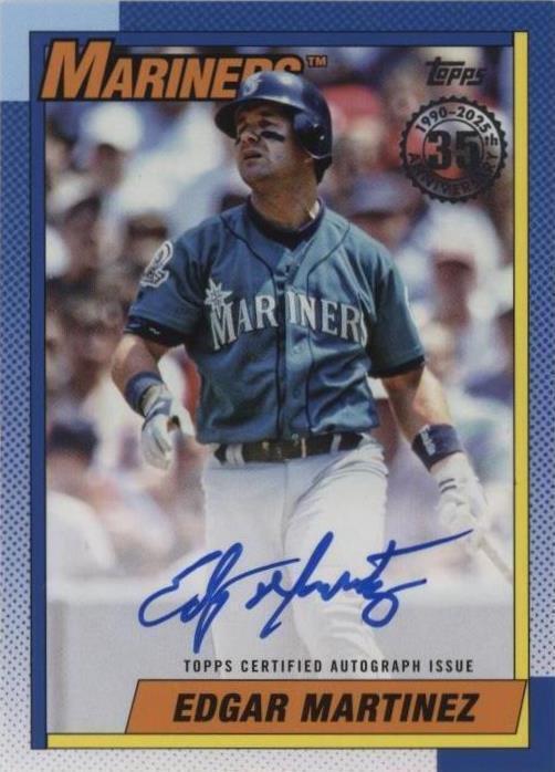 2025 Topps Series 1 - 1990 Topps Baseball Autographs Edgar Martinez ...
