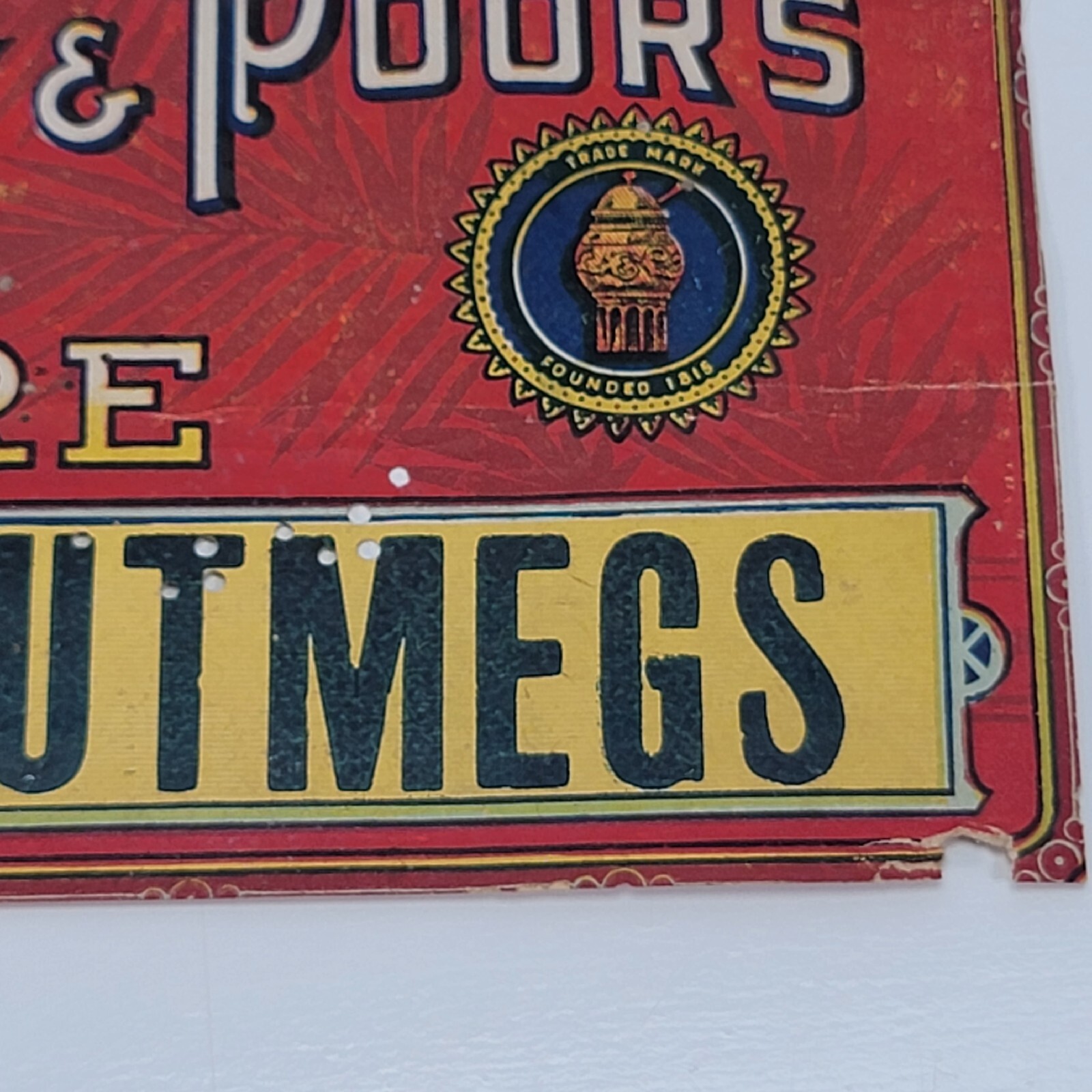 Vintage Stickney & Poors Pure Nutmeg Label 1 Doz 1 Oz Cans | eBay