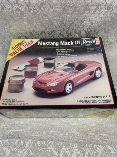 Revell Mustang Mach III Kit Bonus Pack Factory Sealed Nice 1:25 scale ...