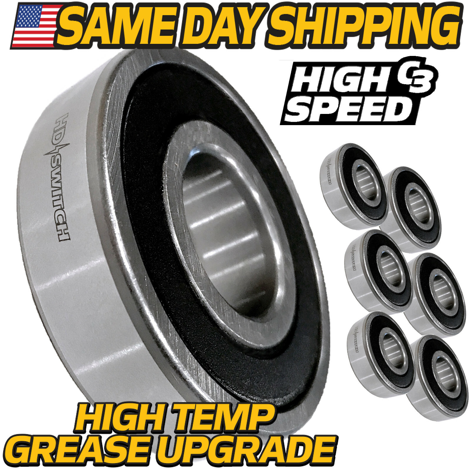 (6 Pack) Deck Blade Spindle Bearing fits John Deere GX20818 JD8535 ...