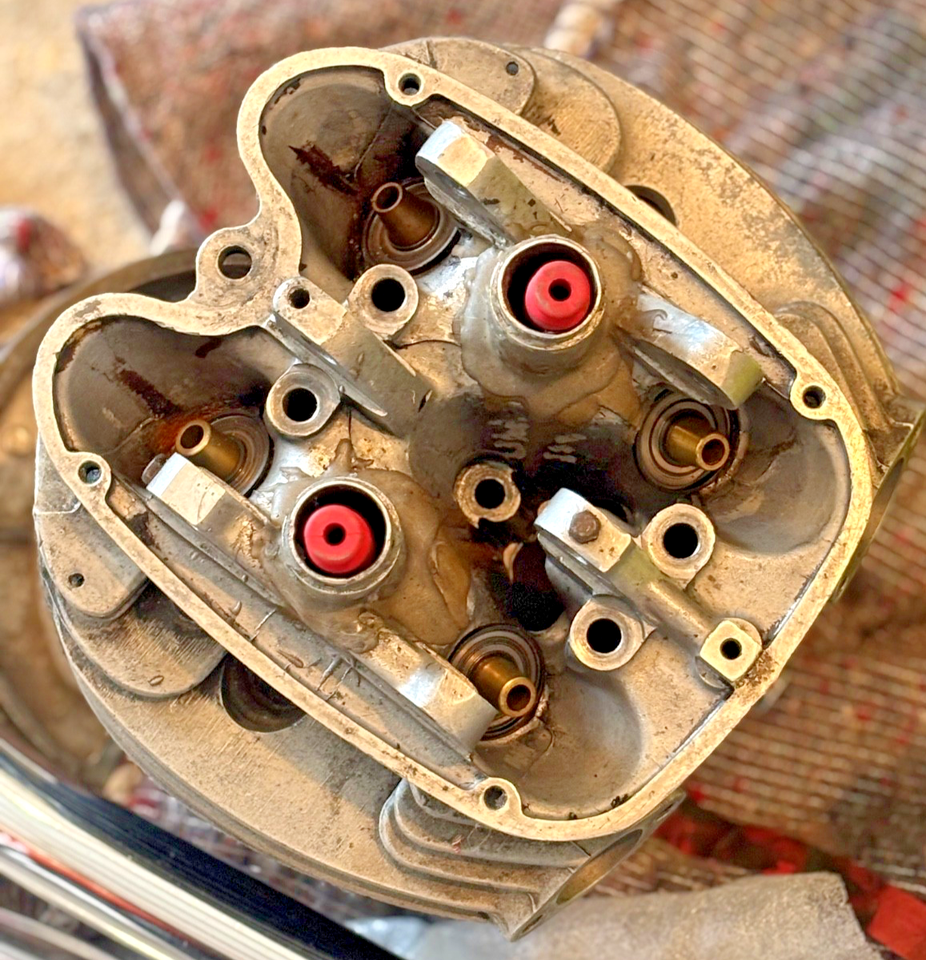 BSA A65 Lightning Hornet Twin Carb Cylinder Head Modified 4 plug ...