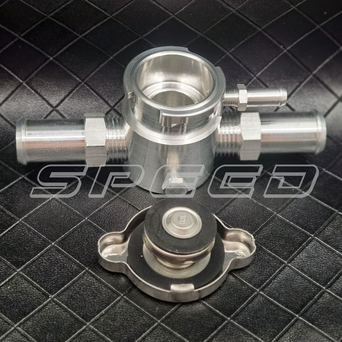 Universal 19mm Aluminum Inline Filler Neck - 3/4" Coolant Water Tank ...
