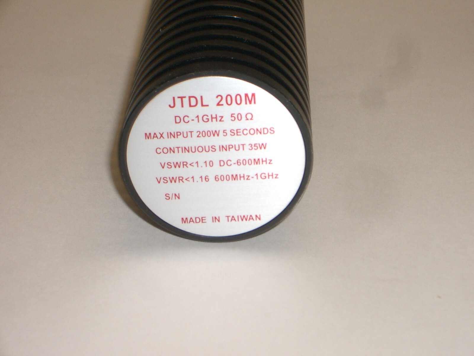 JETSTREAM JTDL200M DUMMY LOAD ANTENNA 200W 50OHM w/ PL-259 HAM CB RADIO ...