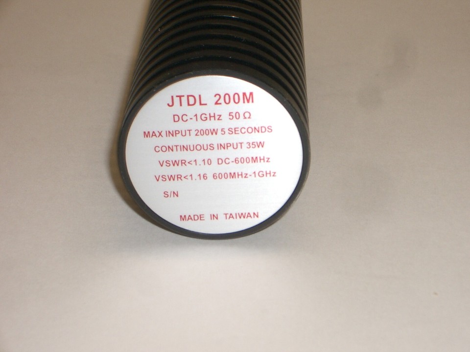 JETSTREAM JTDL200M DUMMY LOAD ANTENNA 200W 50OHM w/ PL-259 HAM CB RADIO ...
