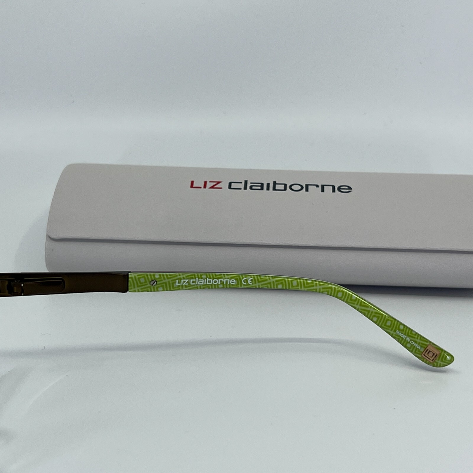 Liz Claiborne Eyeglasses L455 09Q Brown Rectangle Frames 48[]17 130 mm ...
