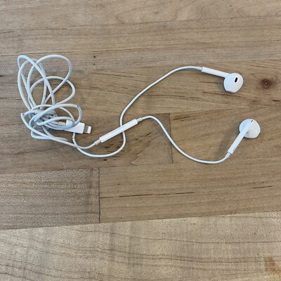 Apple EarPods with Lightning Connector In Ear Canal Headset - White ...