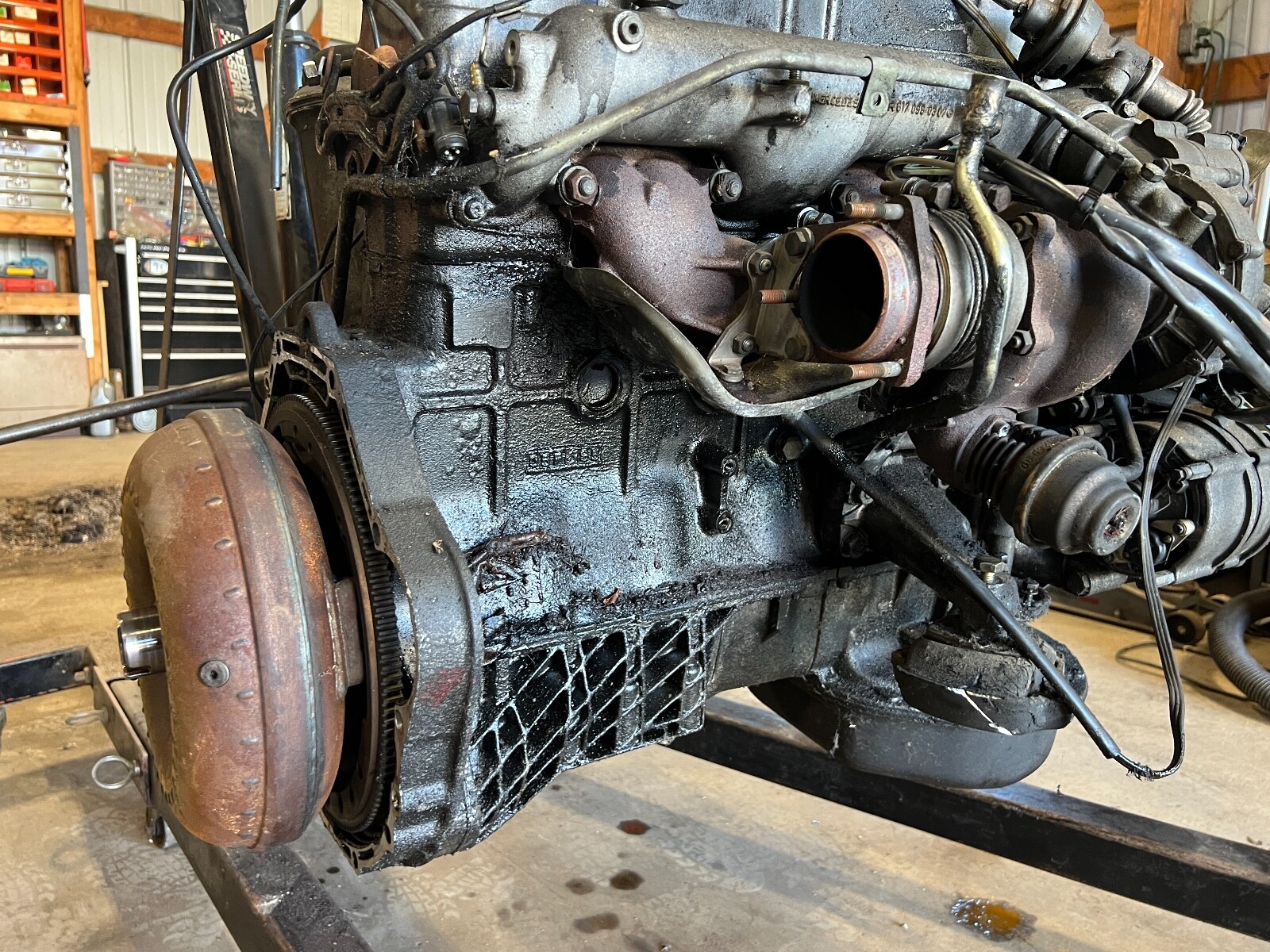 1979-1985 Mercedes 300SD W126 Complete 3.0L 5 Cyl Turbo Diesel Engine ...