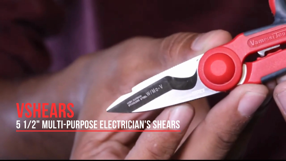 Vampire Tools Shears Fiber Optic Cutters, Electrician Scissors, Cable ...