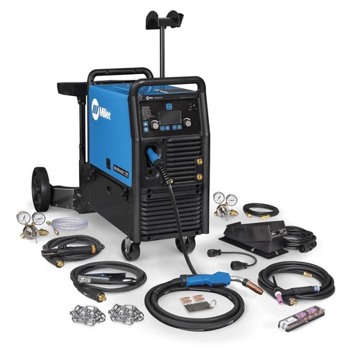 Miller Multimatic 235 Multiprocess Welder w/Dual Cyl Cart and TIG Kit ...