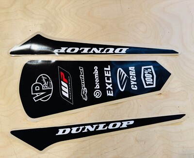 KTM Black Rear Fender Graphic Decal KTM 250 350 450 EXC XC XCF SX SX-F ...