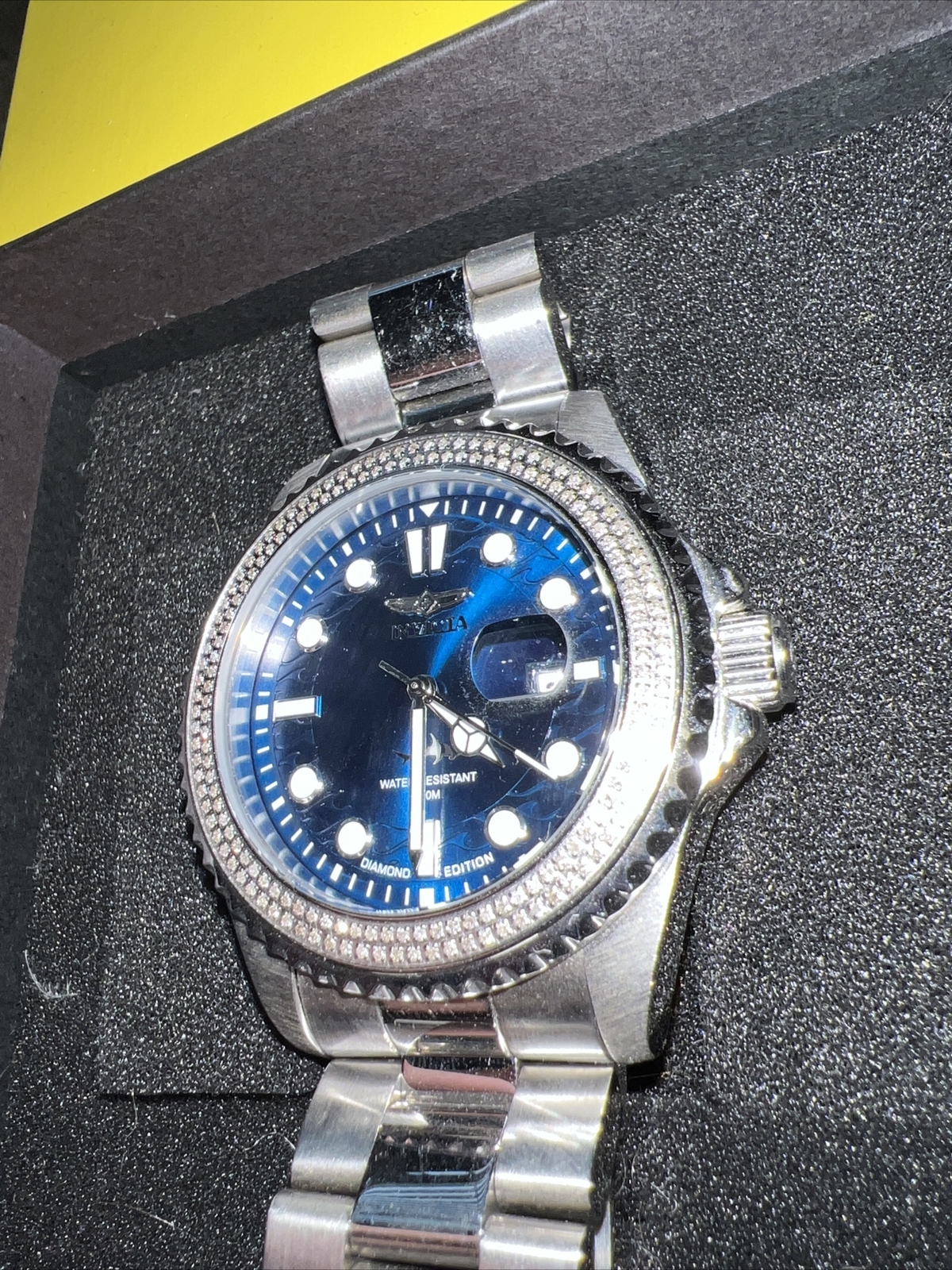 Invicta Pro Diver Diamond Edition .66ctw Mens Watch 43mm Case Stainless ...
