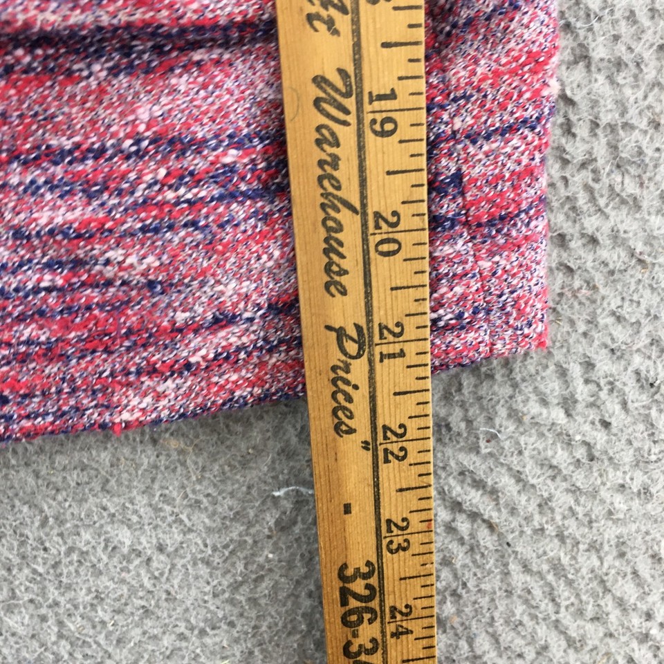 J Crew Poppy Jacket Womens S Pink Purple Micro Tweed Long Sleeve Blazer ...