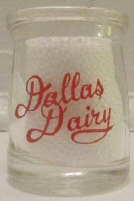 Super Nice Dallas Dairy 1/2 oz. Glass Creamer Lettering | eBay