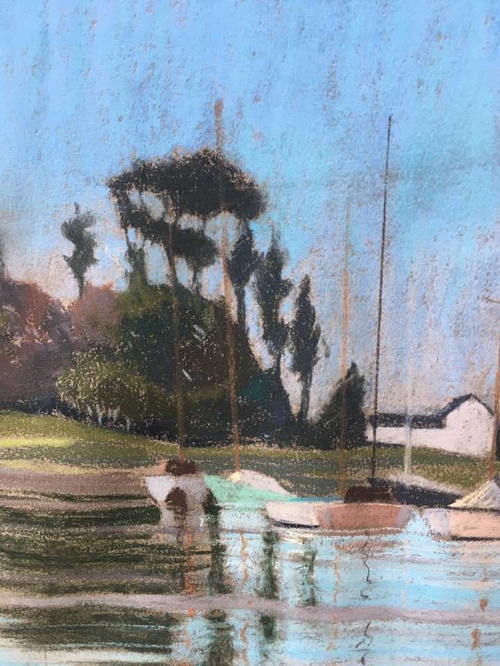 Very Beautiful Painting Drawing Pastel on Paper William Henry INNES ...