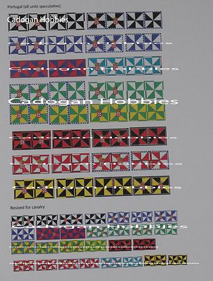 15mm 17th / 18th Century to Seven Years War `SYW' Laser printed Flags ...