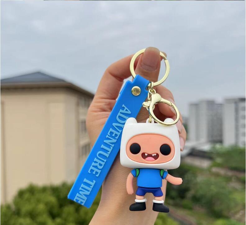 Adventure Time BMO Cake 3D Silicone Keychain Key Chain Ring Pendant ...