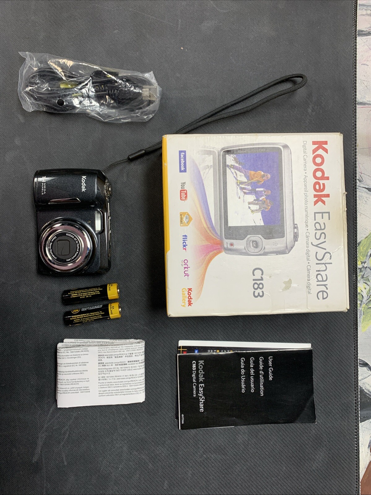 Kodak EasyShare C183 14.0 MP 3x Optical Digital Camera Black | eBay