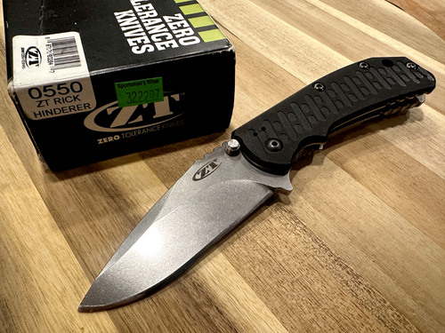 Zero Tolerance ZT 0550 Rick Hinderer Folding Knife S35VN Titanium G10 ...