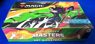 MTG Commander Masters SET Booster Box Sealed Magic The Gathering 2023 ...