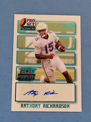ANTHONY RICHARDSON 2021 Leaf Pro Set Power Prospect RC Rookie Auto ...