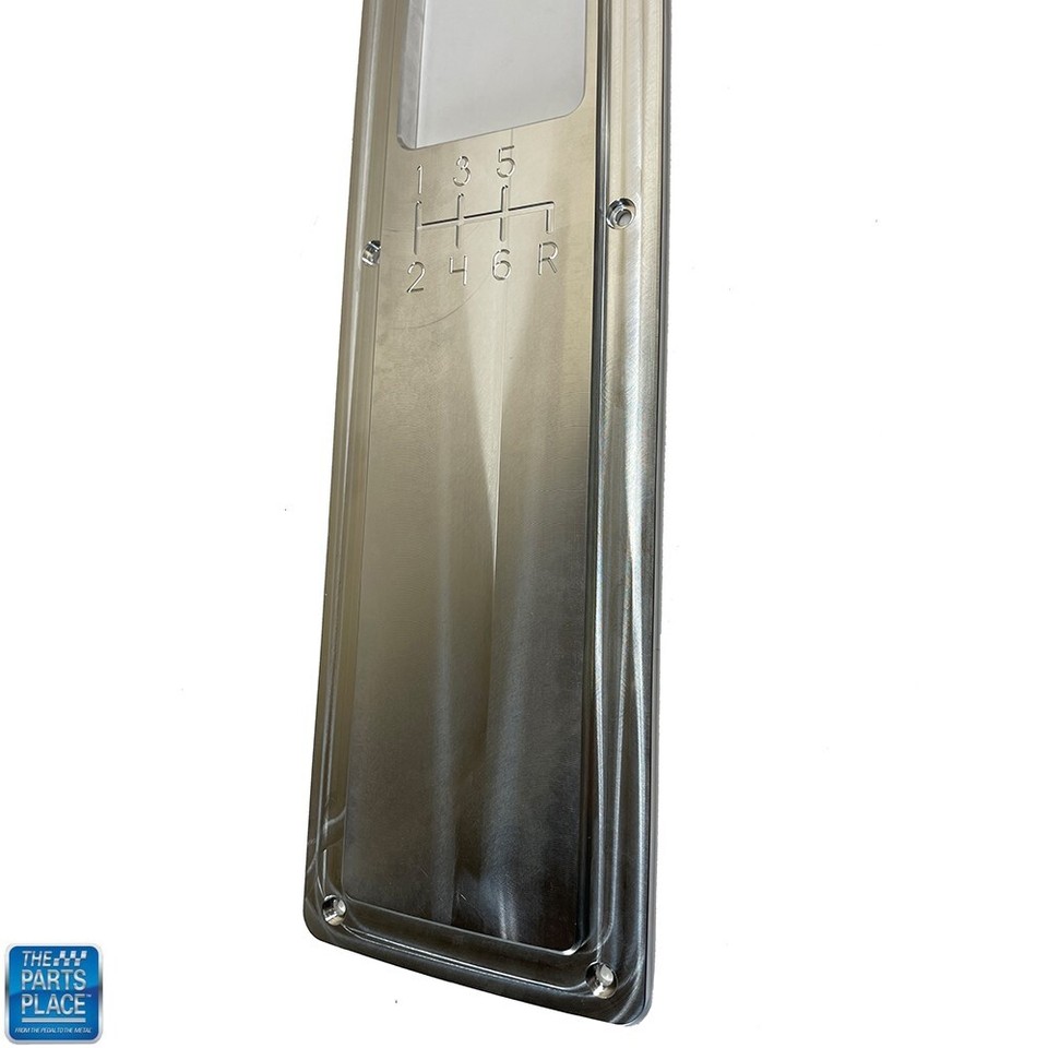 68-72 Chevelle 6 Speed Console Top Plate Reverse Down Billet Aluminum ...