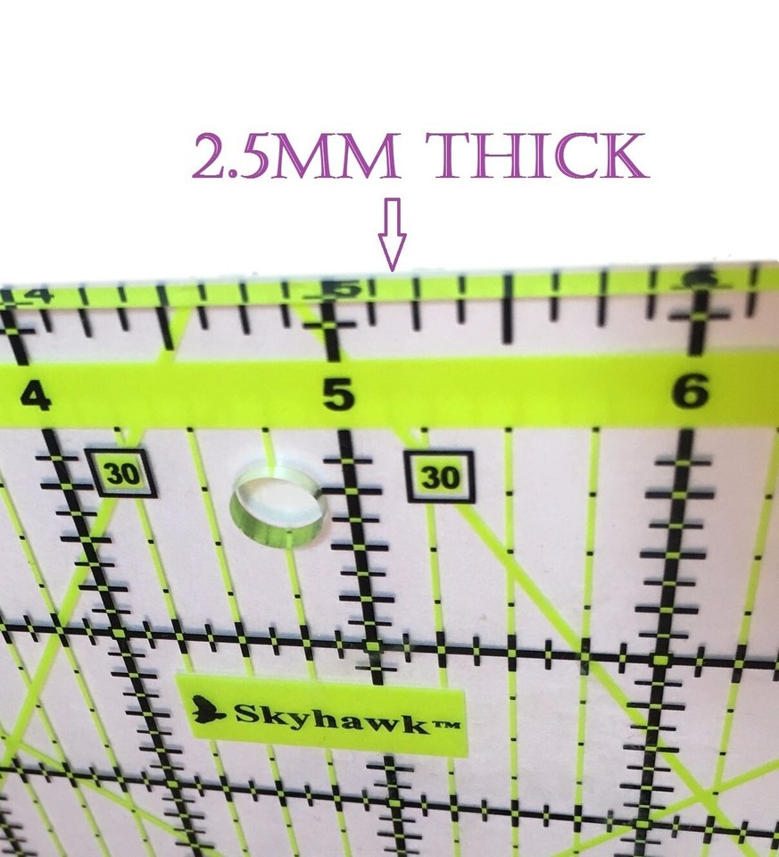 Acrylic Quilting Rulers Combo Pack of 4 Quilter's Ruler - (9.5", 6", 4. ...