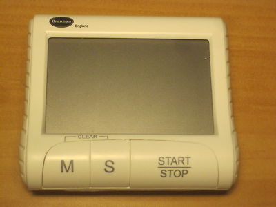 Brannan kitchen timer digital time England large screen countdown | eBay