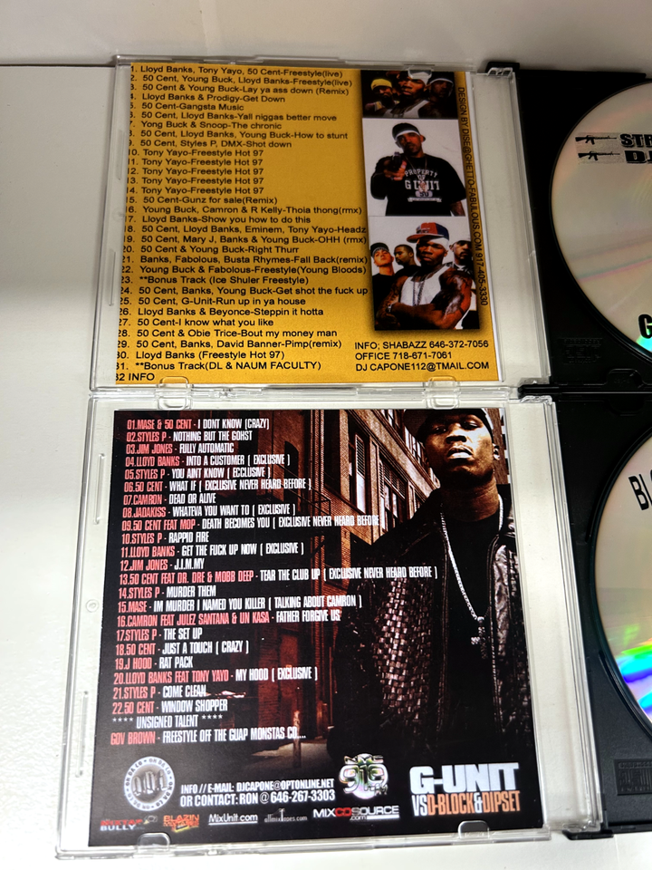 2X Rare DJ Capone G-Unit 50 Cent NYC Promo Mixtapes Mix CD Lot | eBay