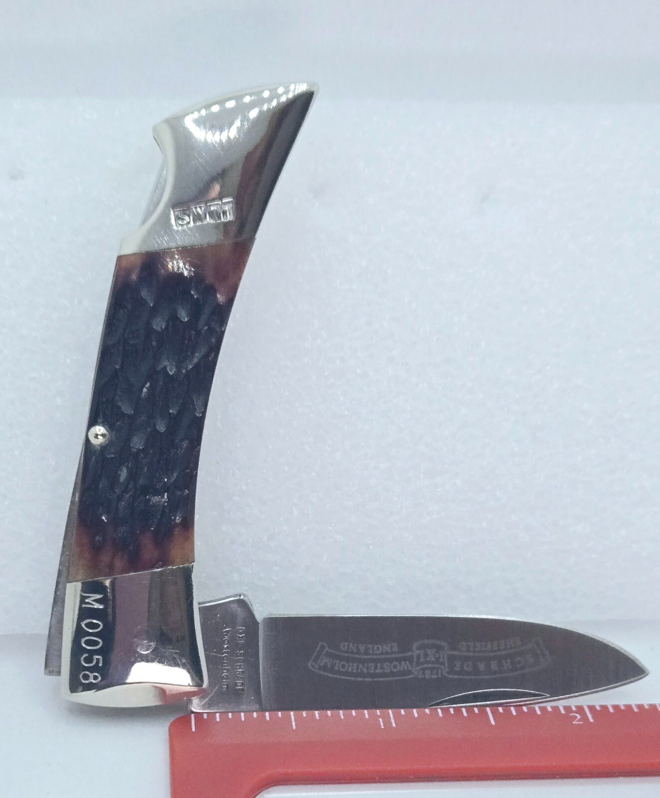 IXL SCHRADE WOSTENHOLM SHEFFEILD ENGLAND 1 BLADE LOCKBACK BONE HANDLES ...