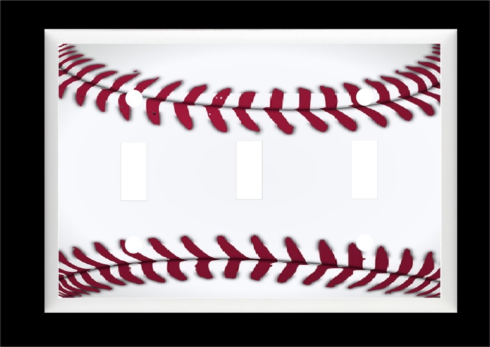 BASEBALL LIGHT SWITCH COVER PLATE OR OUTLET SPORTS DECOR | eBay